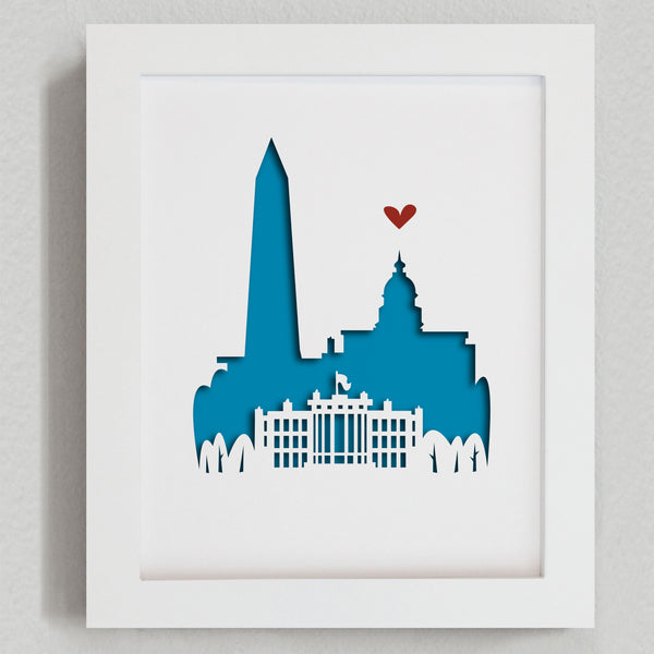 Washington DC - 8x10" cut-out – papercutcity